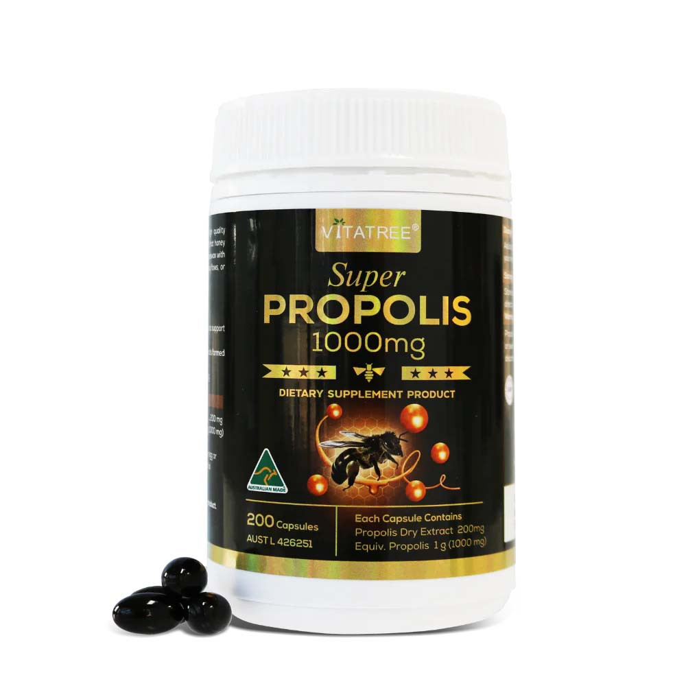 Vitatree Super Propolis 1000mg 200 Mini Capsules | Natonic