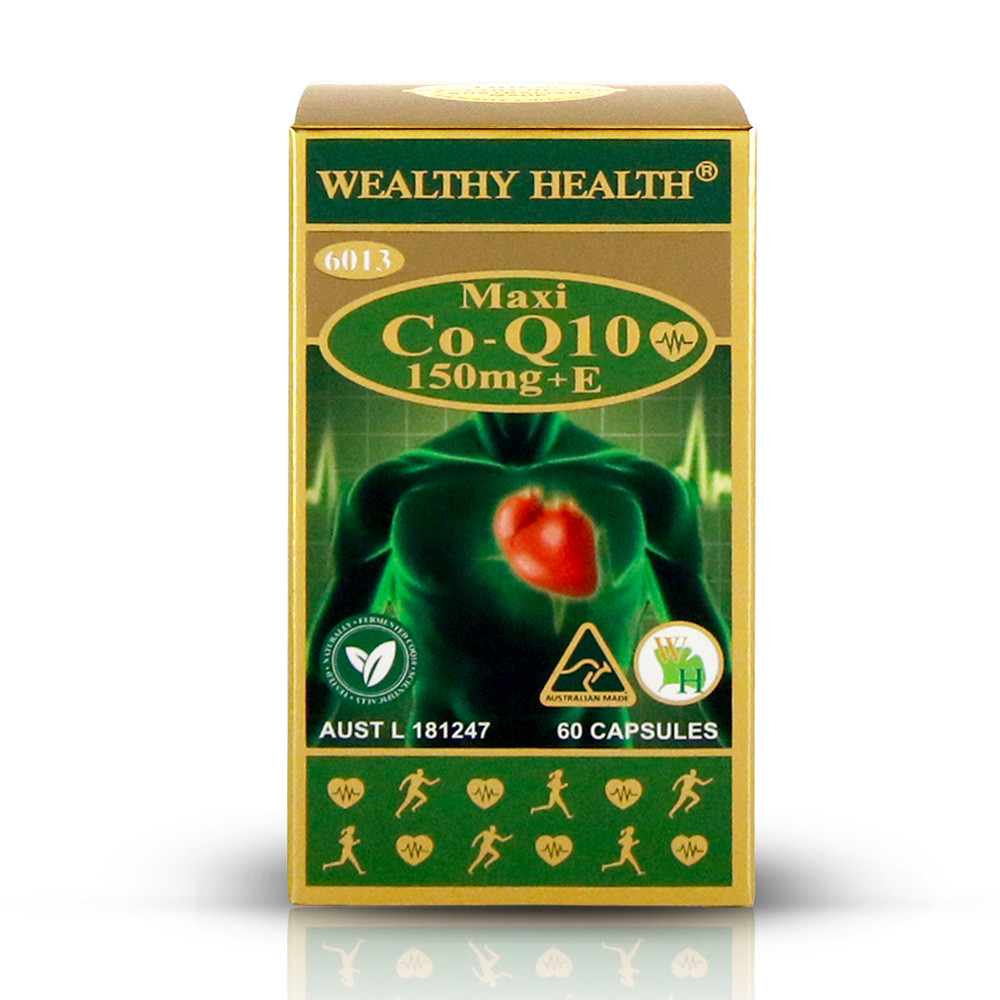 Wealthy Health Maxi Coenzyme 150mg + E 60 Capsules | Natonic