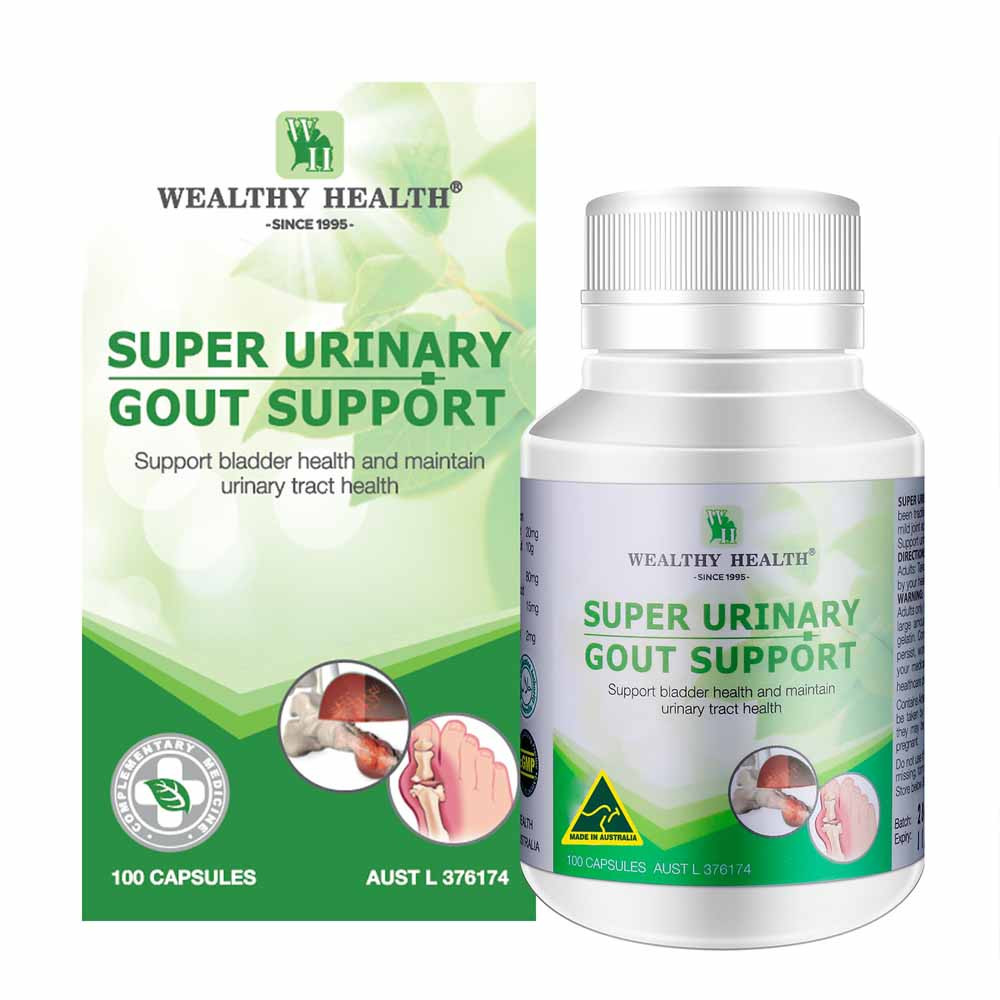 Wealthy Health Super Urinary Gout Support 100 Capsules | Natonic