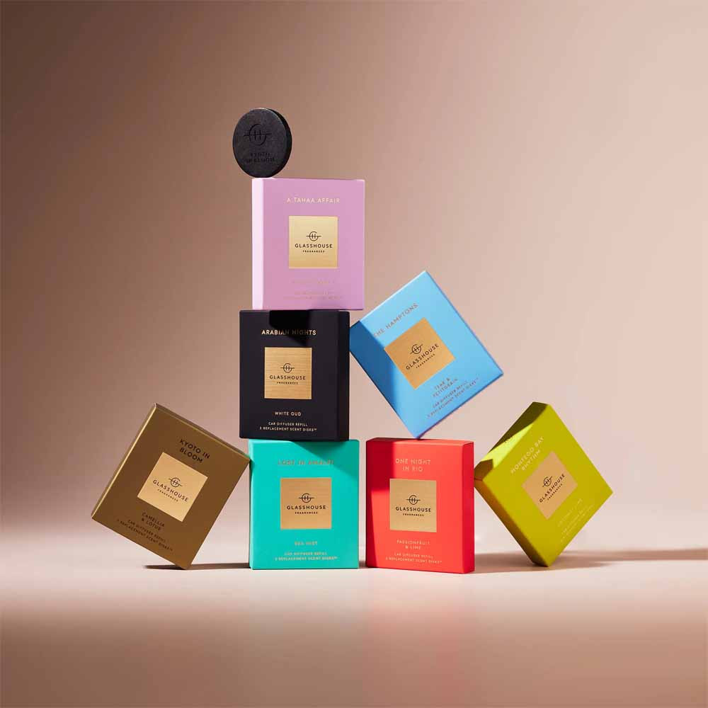 Glasshouse Fragrances The Hamptons Bộ khuếch tán tinh dầu ô tô | Natonic