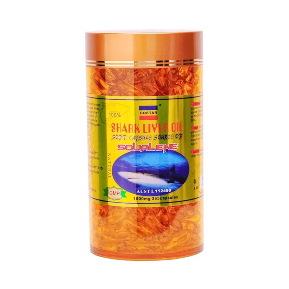 Costar-Shark Liver Oil 1000mg 365 Capsules | NATONIC