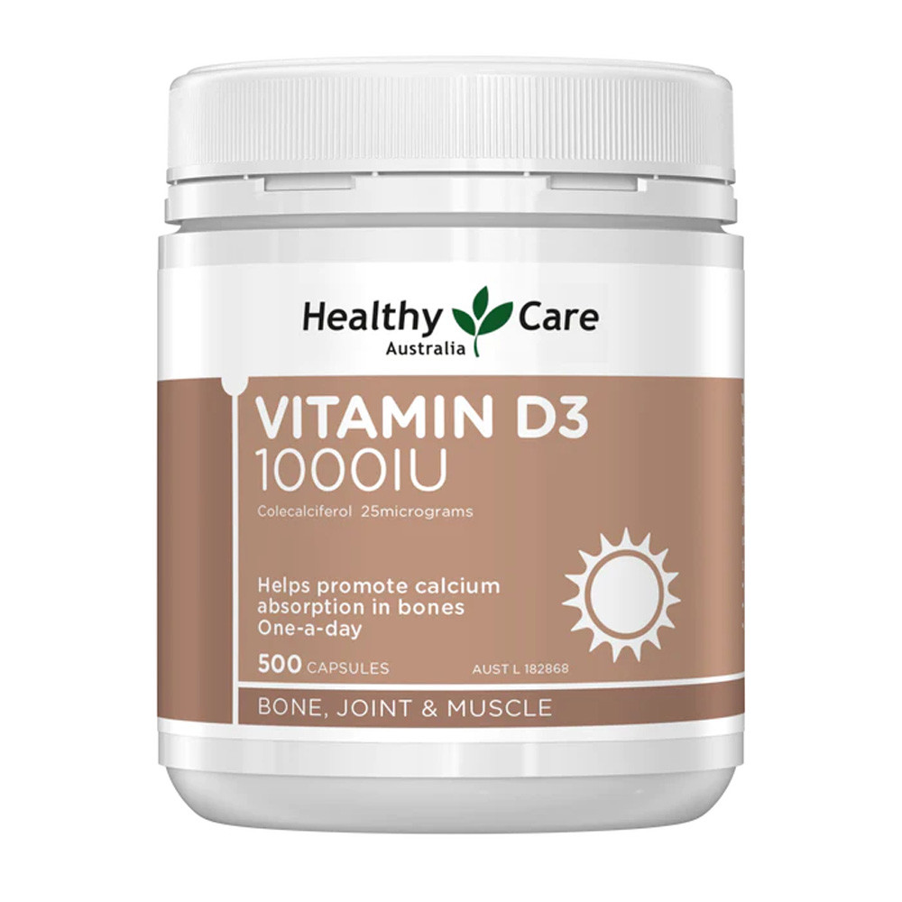 Healthy Care Vitamin D3 1000IU 500 Viên | Natonic