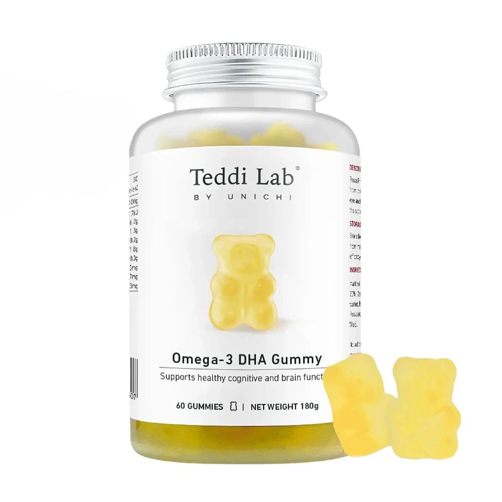 Unichi Teddi Lab Omega-3 DHA 60 Gummies | Natonic