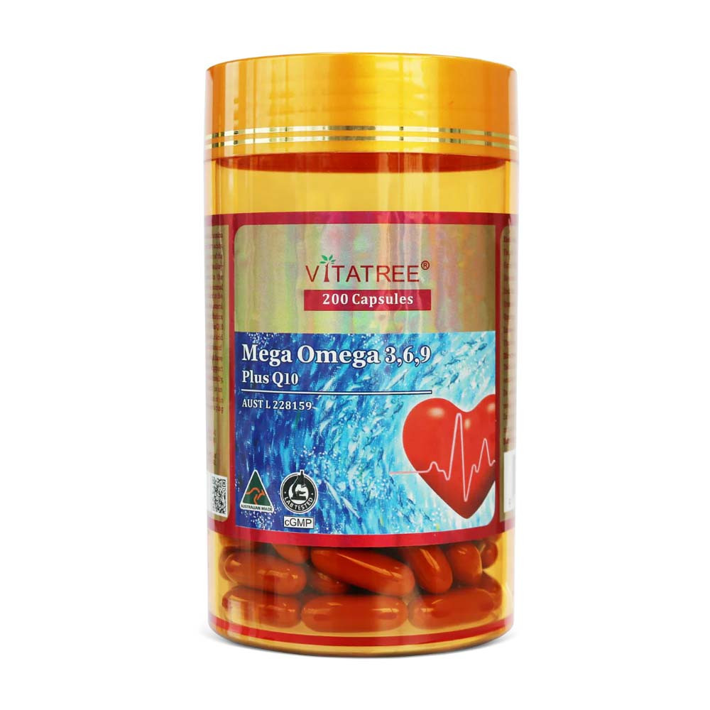 Vitatree Mega Omega 3,6,9 plus CoQ10 200 viên nang | Natonic