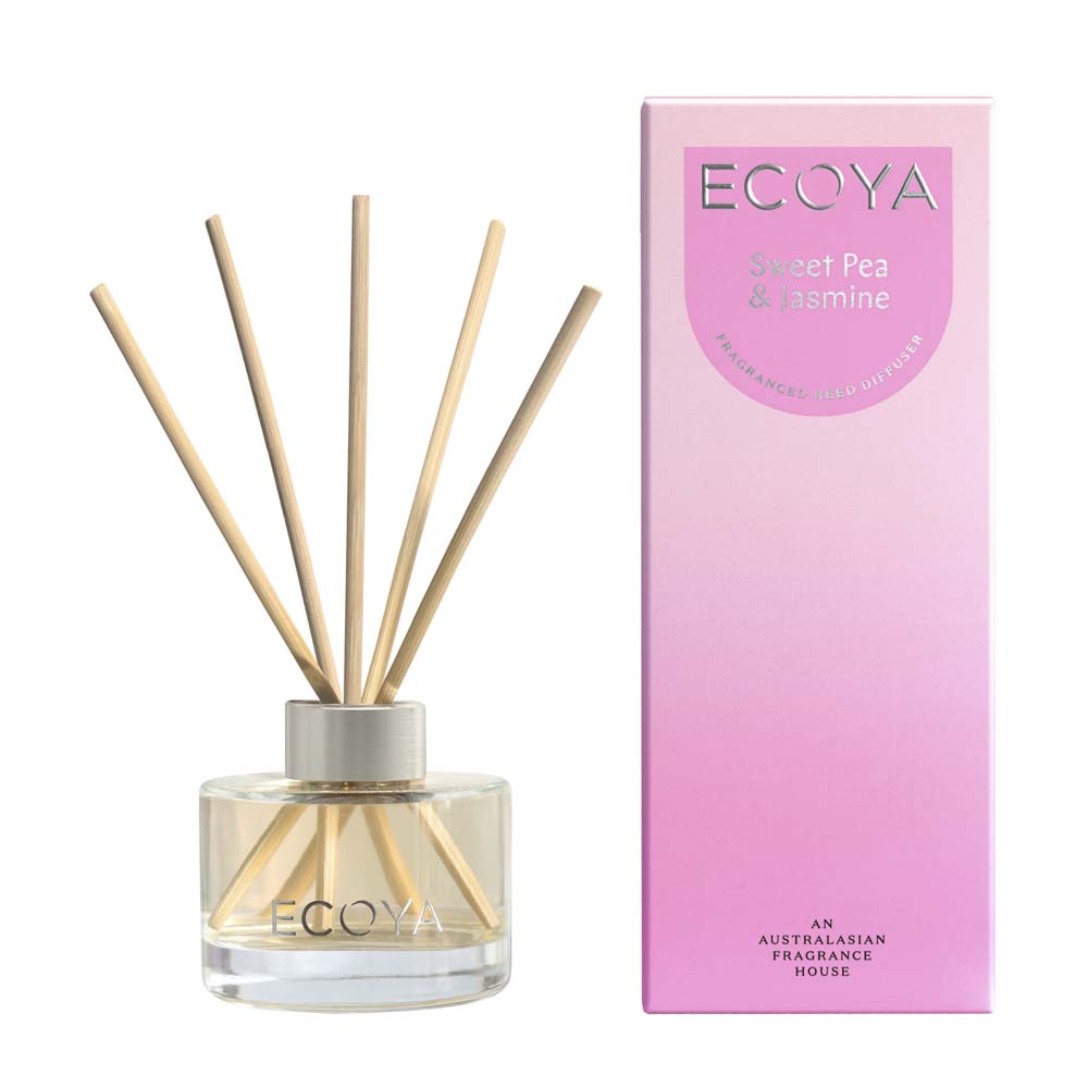 Ecoya Sweet Pea & Jasmine Mini Fragranced Diffuser 50ml | Natonic