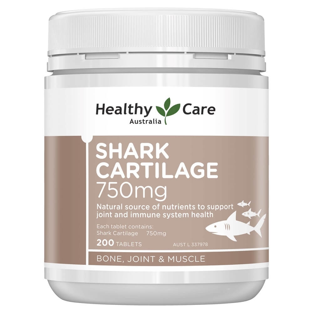 Healthy Care Shark Cartilage 750mg 200 Tablets | Natonic