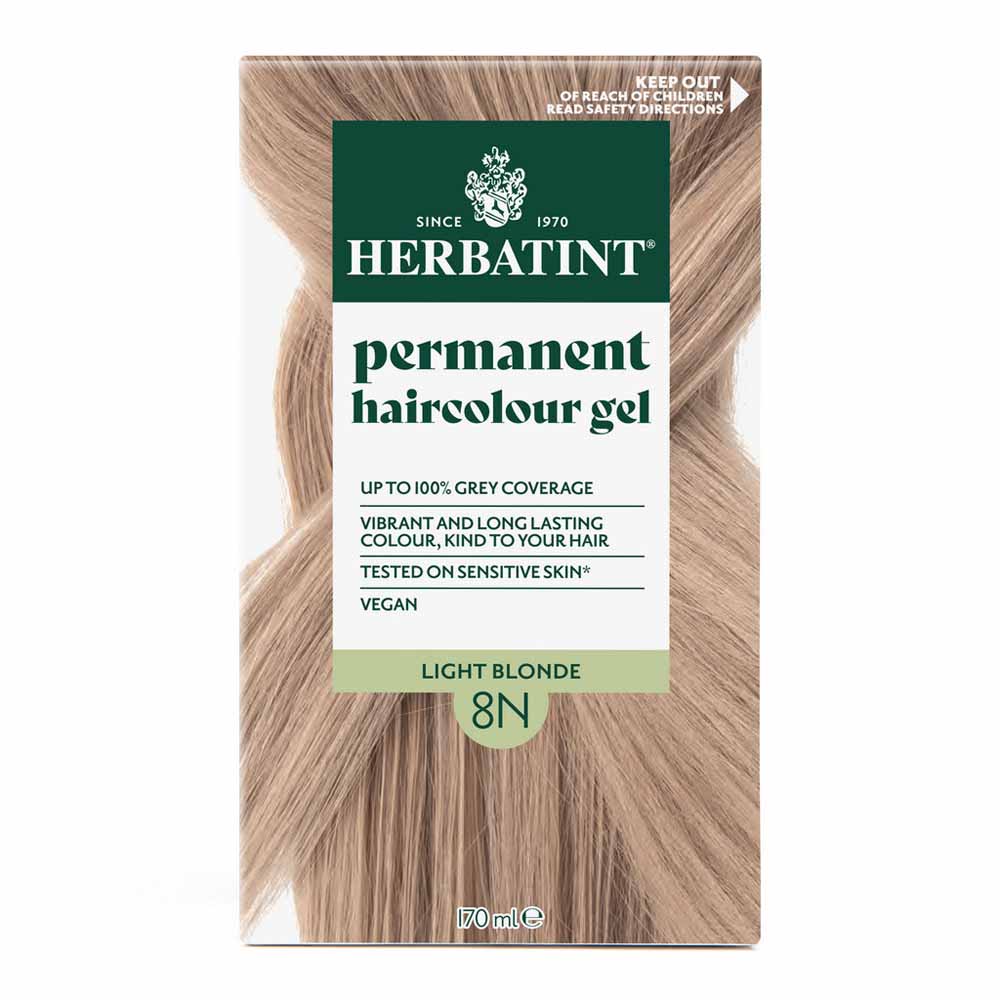 Herbatint Permanent Haircolour Gel 8N Light Blonde 170ml | Natonic