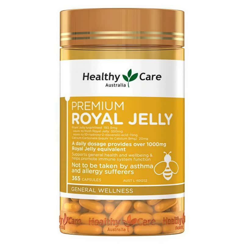 Healthy Care Premium Royal Jelly 365 Capsules | Natonic