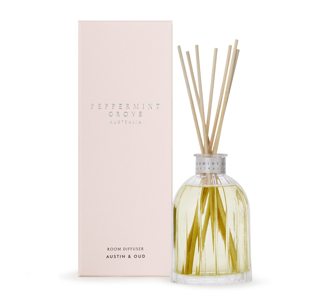Peppermint Grove Austin & Oud Mini Room Diffuser 100ml | Natonic