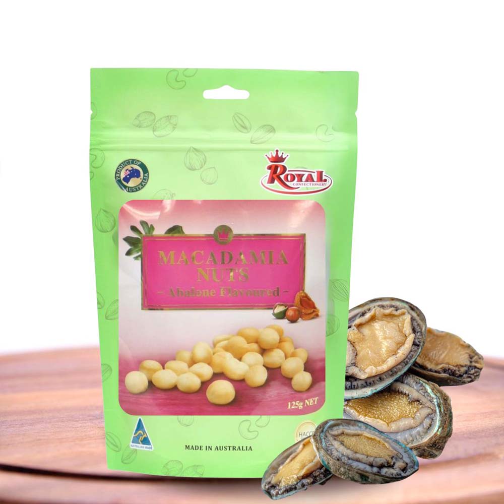 Royal Confectionery Macadamia Nut Abalone & Roasted 125g | Natonic