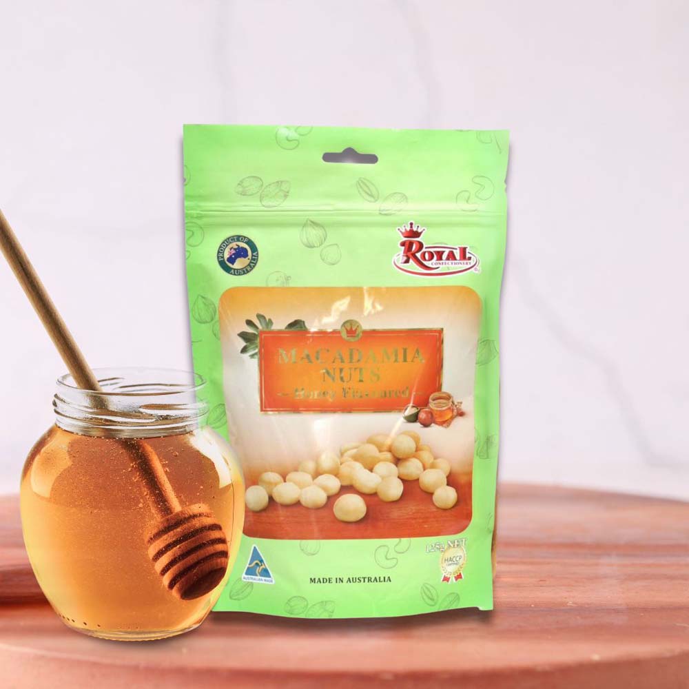 Royal Confectionery Macadamia Nut Honey & Roasted 125g | Natonic