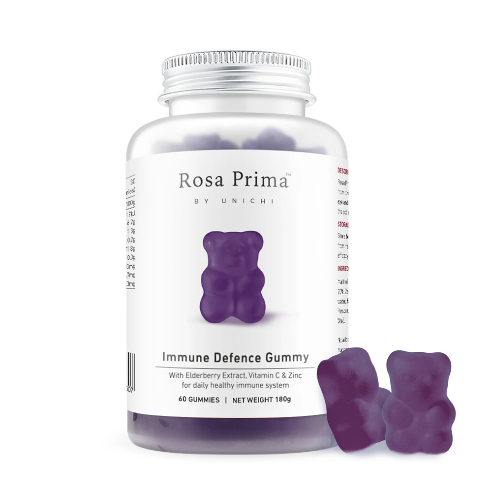 Unichi Rosa Prima Elder Berry Immune Defense Gummy 60 Gummies | Natonic