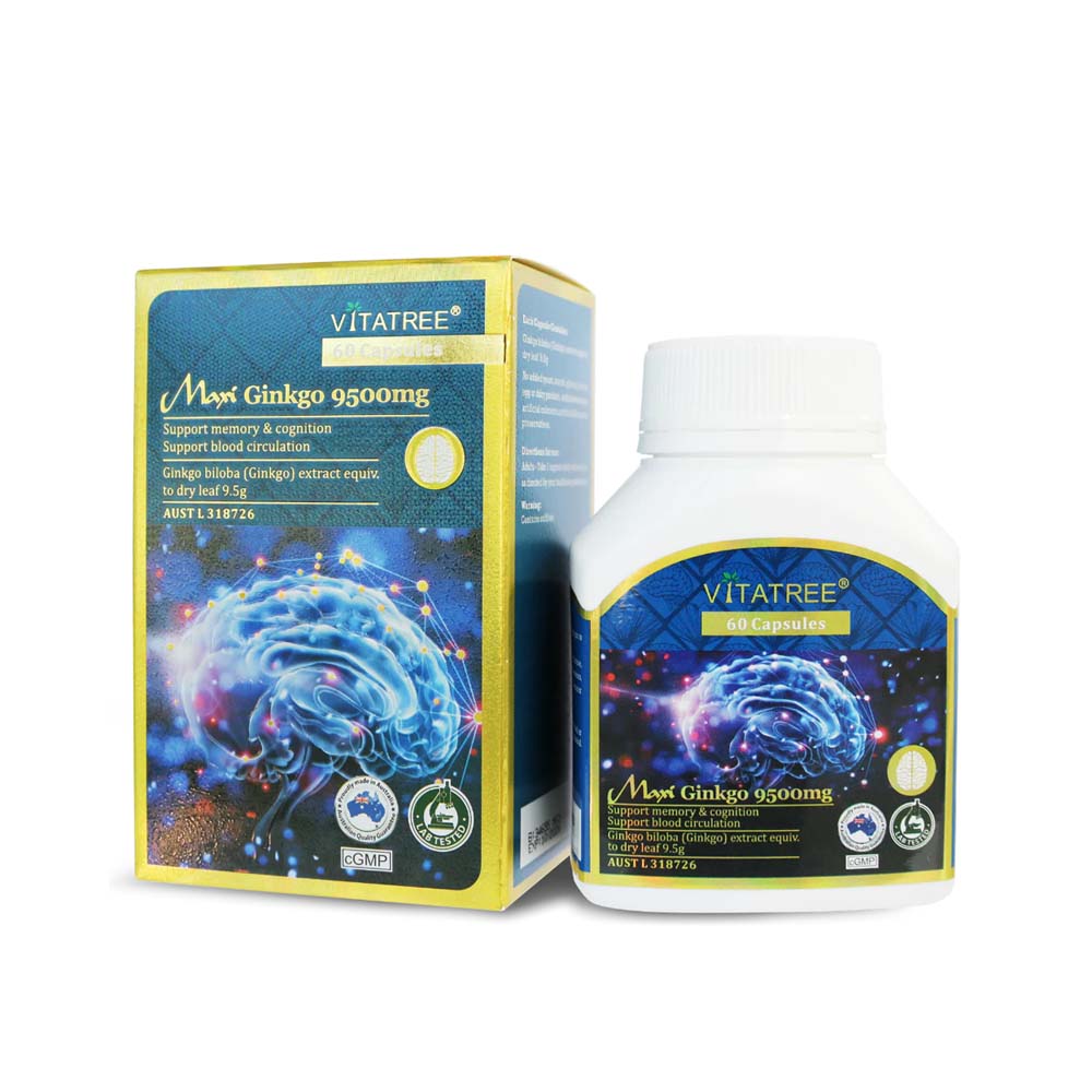 Vitatree Maxi Ginkgo 9500mg 60 Capsules | Natonic