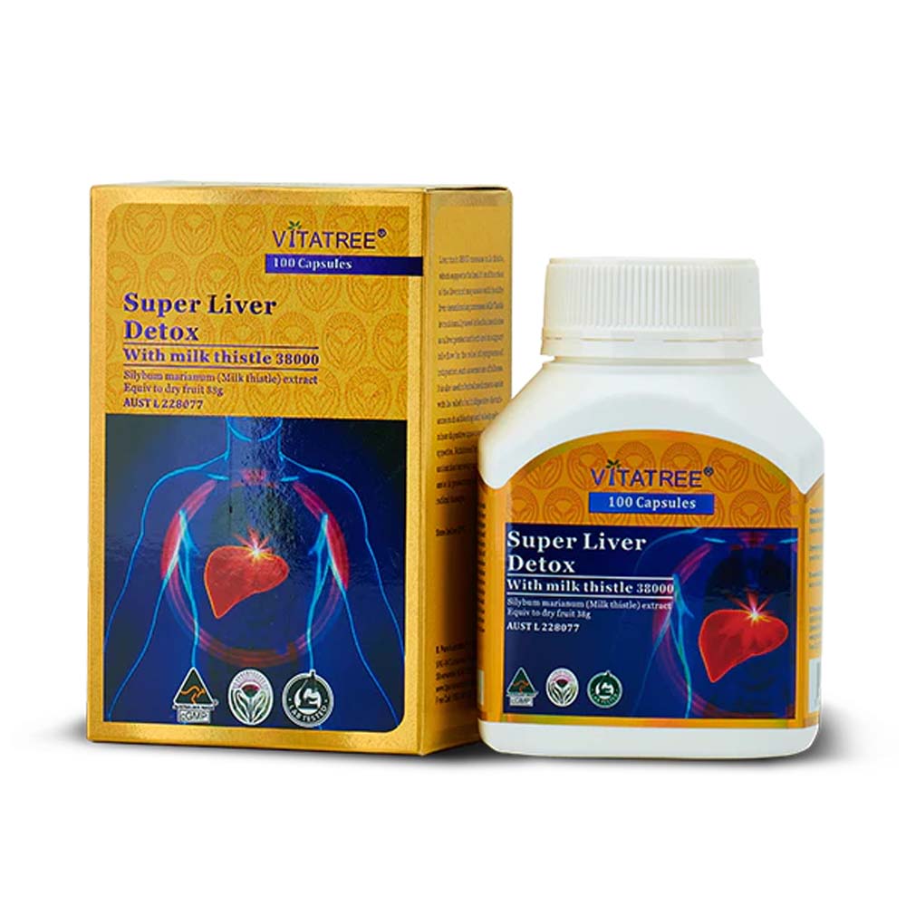 Vitatree Super Liver Detox with Milk Thistle 38000 100 Capsules | Natonic