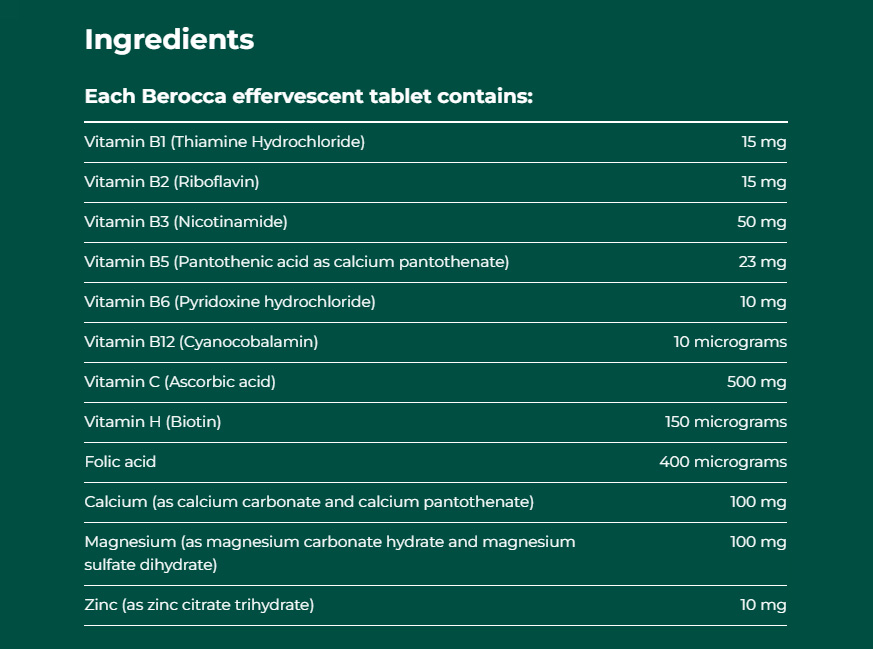 Berocca 高效泡腾片 45 片 橙味 | Natonic