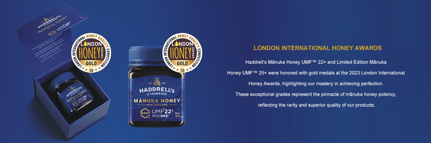 Haddrell's UMF 10+ Manuka Honey Snap Packs 10 x 8g | Natonic