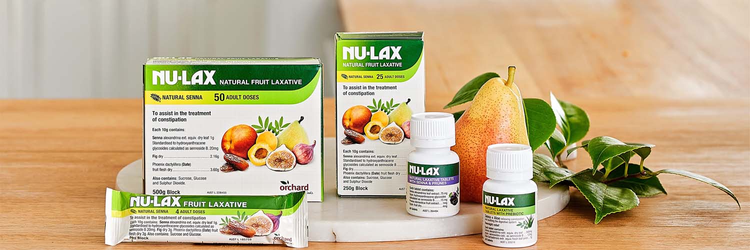 Nu Lax Natural Laxative with Prebiotic 40 Tablets | Natonic